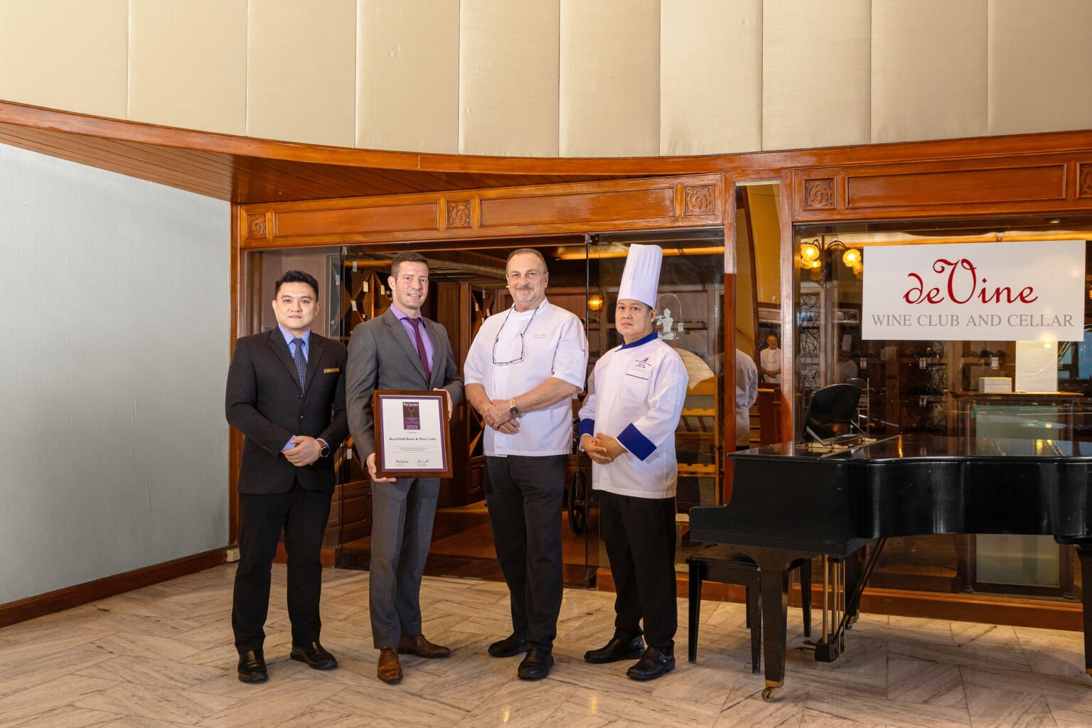Royal Grill Room & Wine Cellar Honoured with Wine Spectator's ...